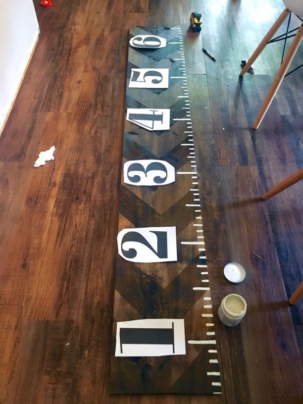 DIY Wooden Growth Chart Ruler - Love & Renovations