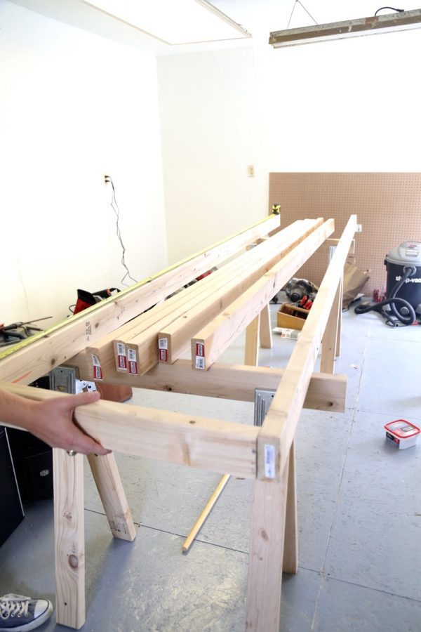 How to Build a DIY Workshop Bench - Love & Renovations