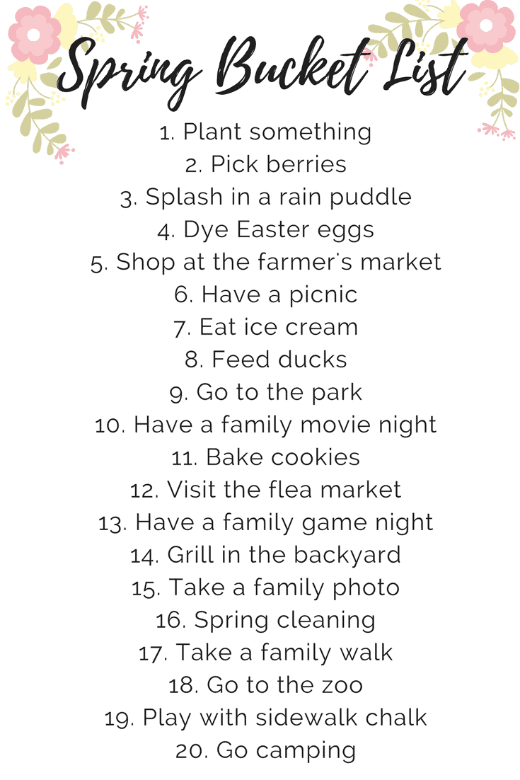 Family Friendly Spring Bucket List // Love & Renovations Family Friendly Spring Bucket List // Love & Renovations