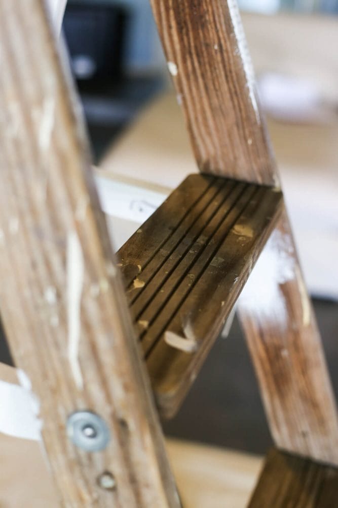 DIY Tiered Plant Stand From an Old Ladder - Love & Renovations