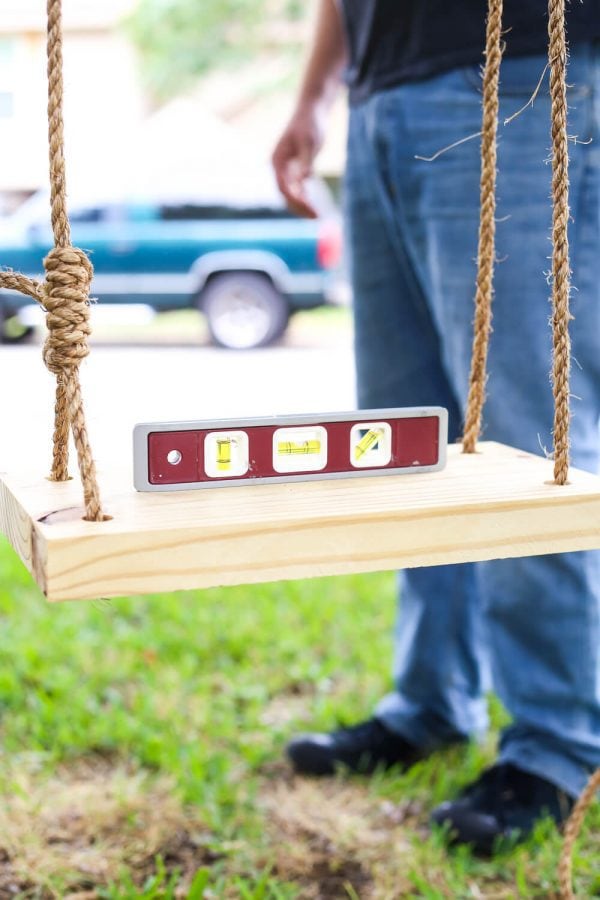 How to Make a DIY Tree Swing - Love & Renovations