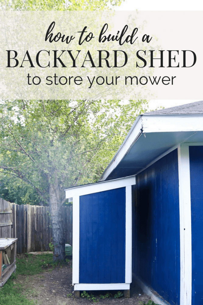 DIY Lawn Mower Shed // Quick and Easy DIY - Love & Renovations