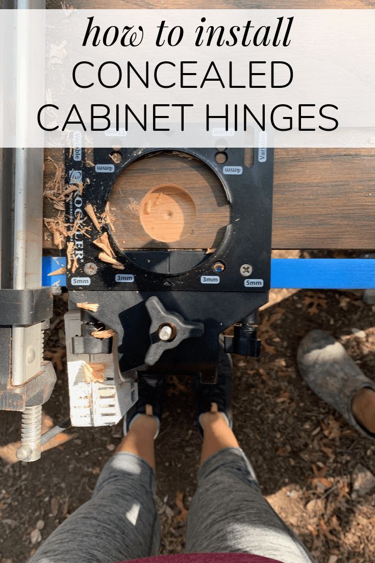 How to Install Concealed Hinges (the EASY way) - Love & Renovations