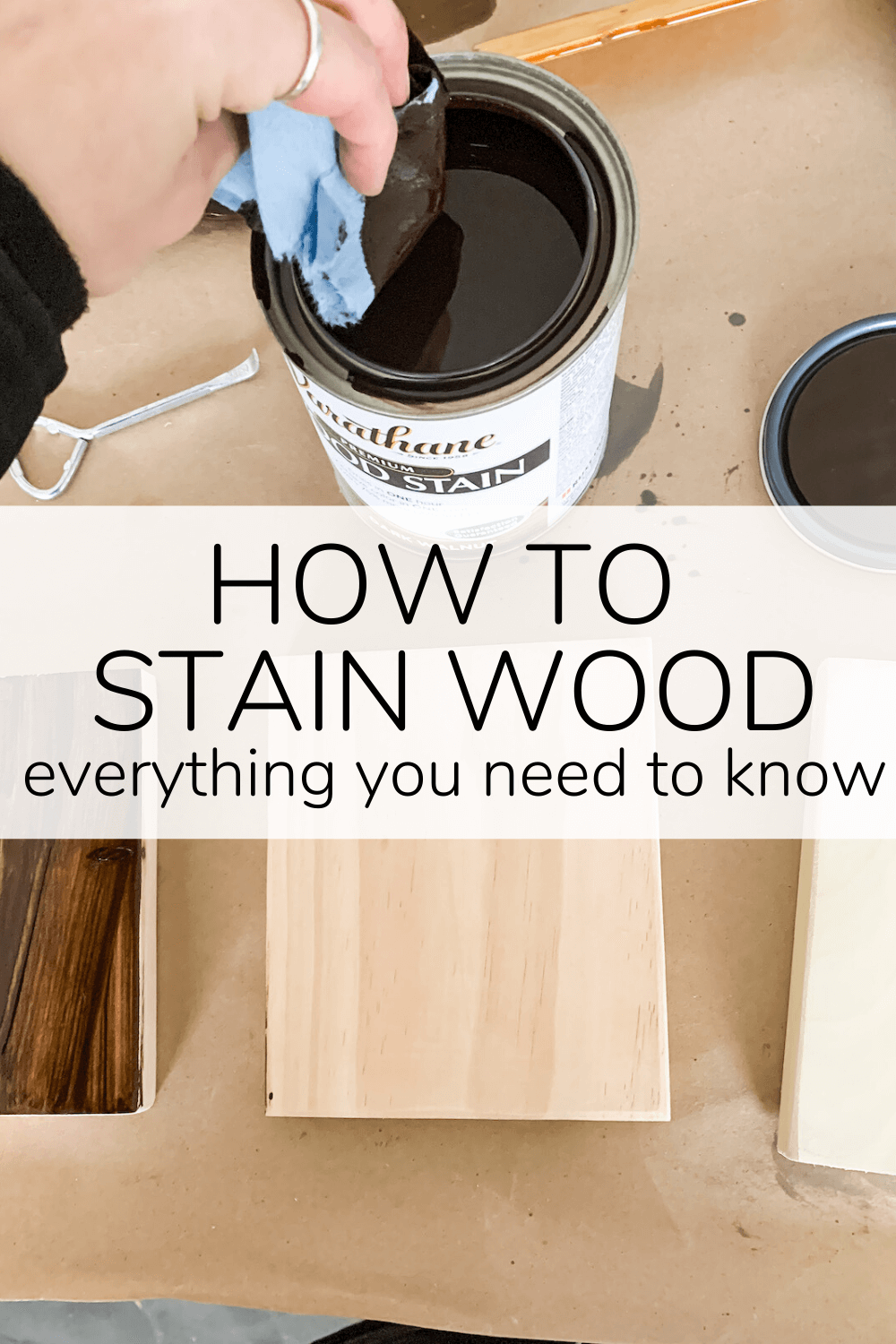 How to Stain Wood {The Complete Guide!} – Love & Renovations