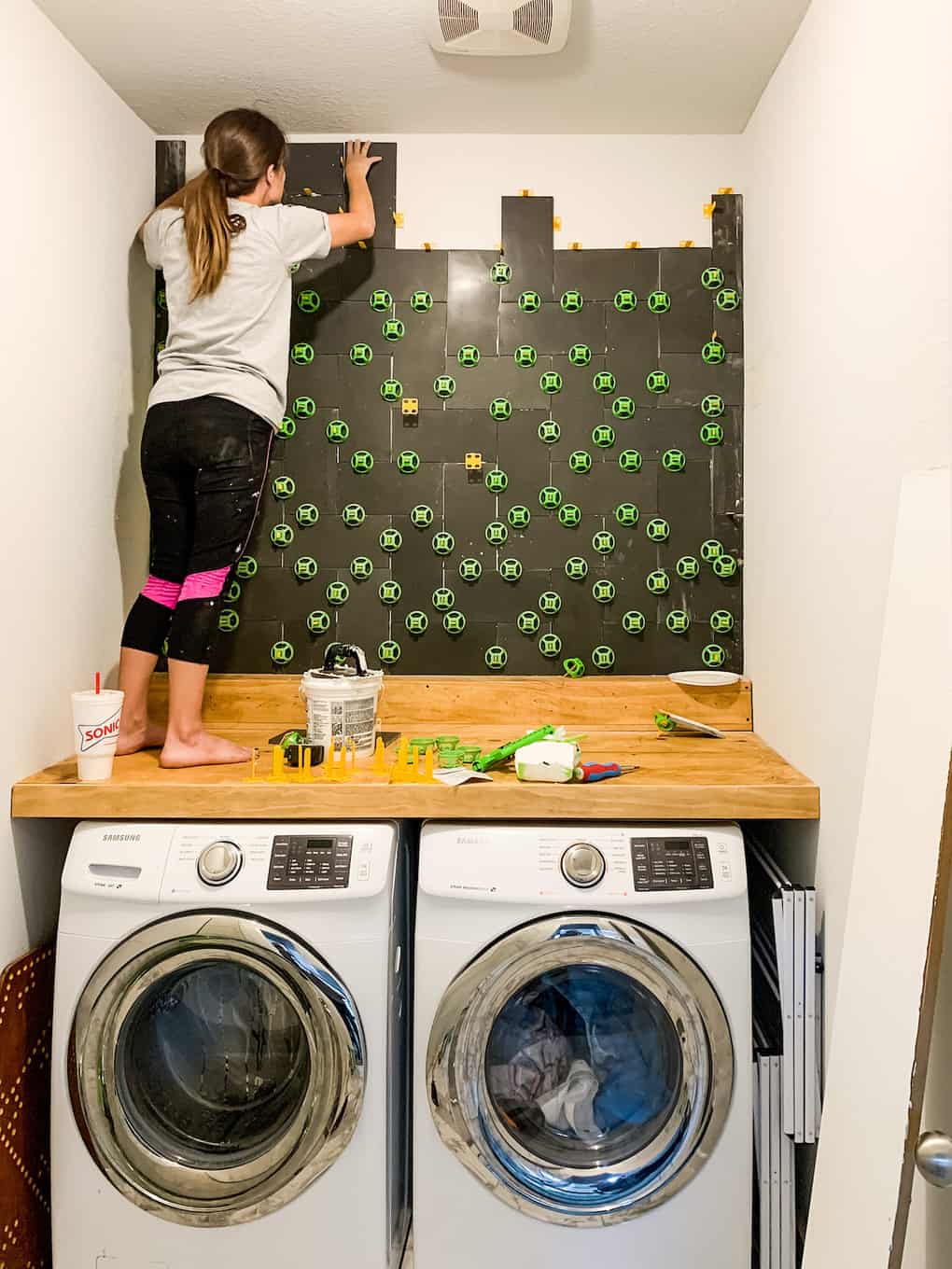 DIY Laundry Room Tile {Using Levolution Spacers} – Love & Renovations