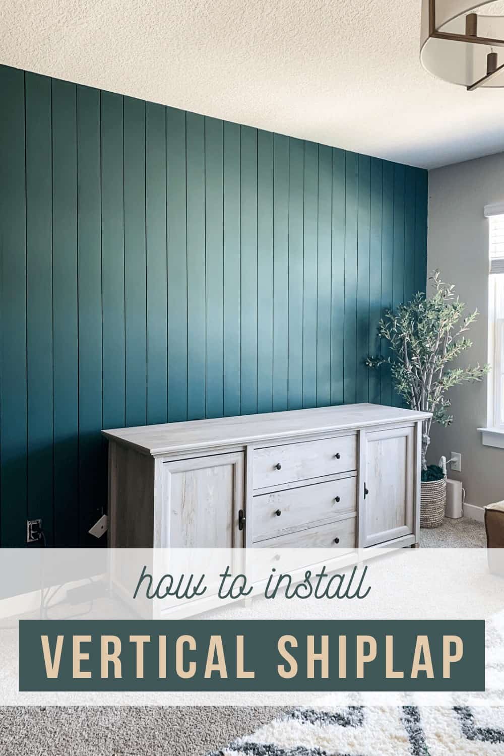 How to Install Vertical Shiplap - Love & Renovations