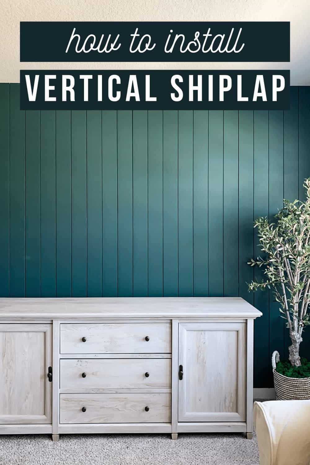 How to Install Vertical Shiplap - Love & Renovations