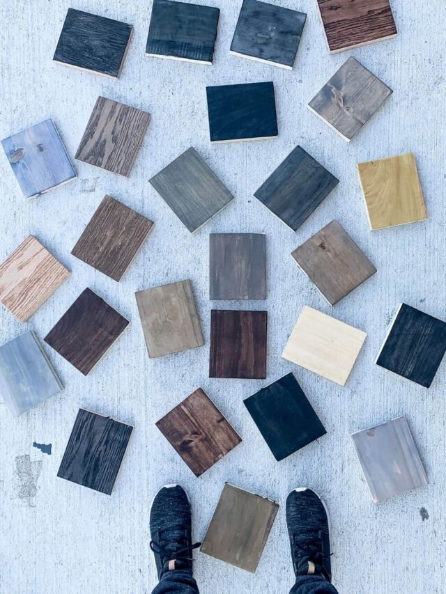 Testing 5 Popular Stain Colors – Love & Renovations