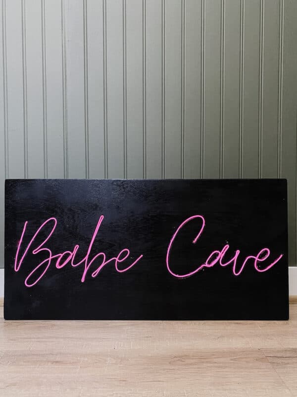 DIY Neon Sign {Using EL Wire} - Love & Renovations