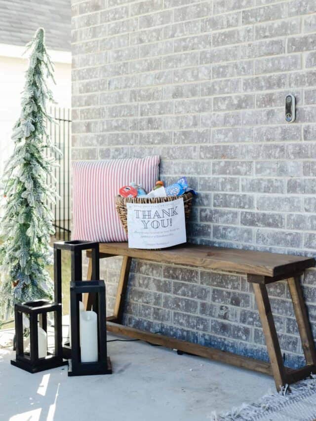 DIY Rustic Wood Bench – Love & Renovations