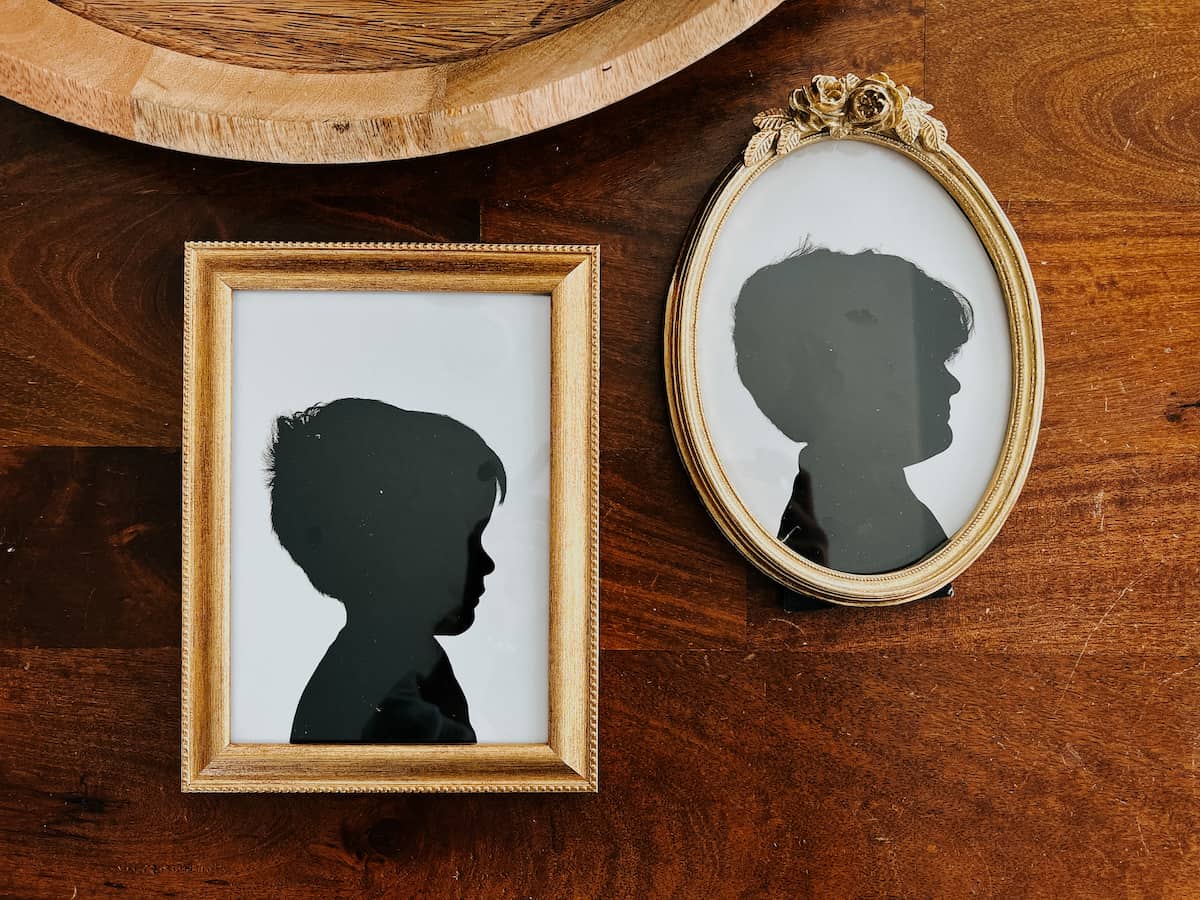Easy DIY Silhouette Art - Love & Renovations