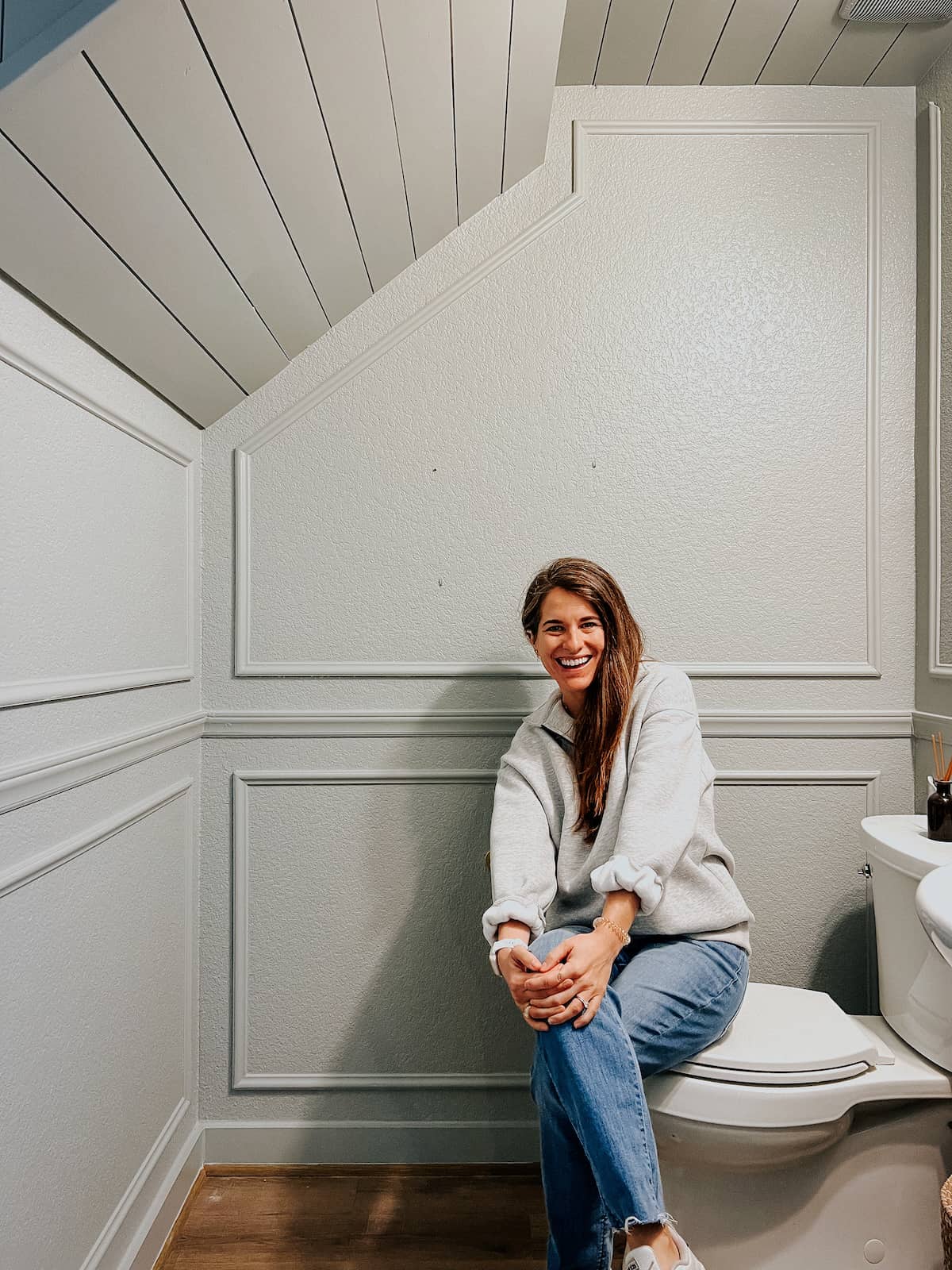 Adding Trim to the Powder Room Walls – Love & Renovations