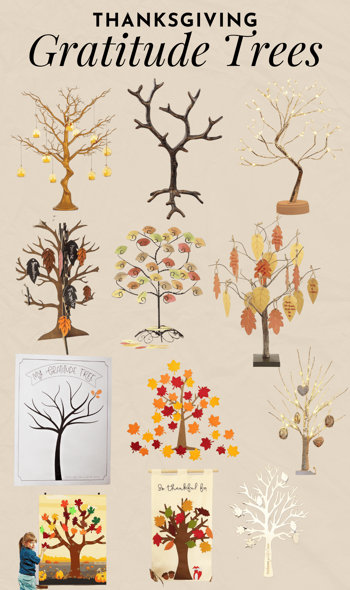DIY Thankful Tree for Thanksgiving - Love & Renovations