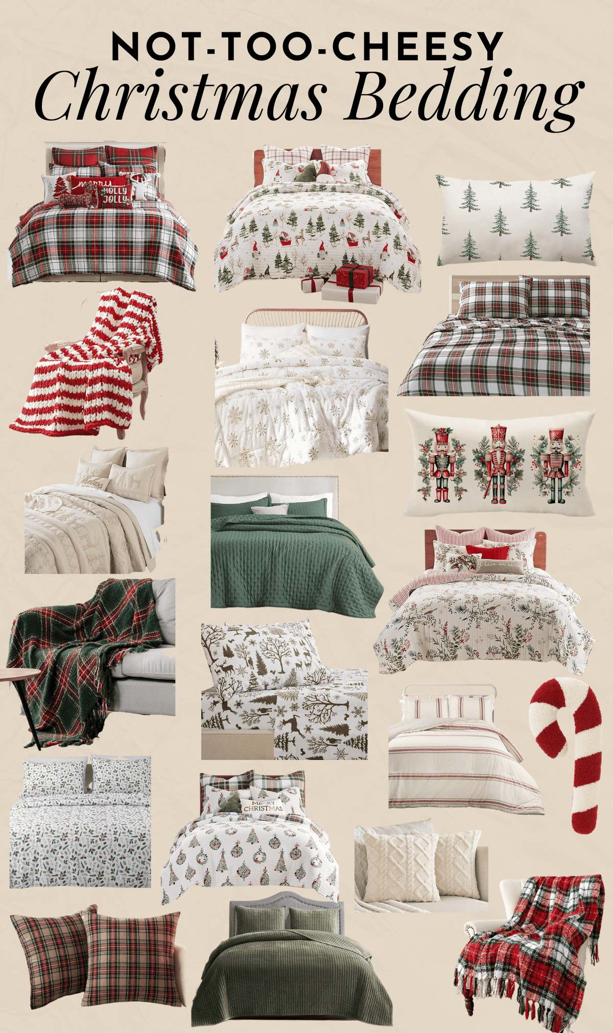 Not-too-Cheesy Christmas Bedding – Love & Renovations