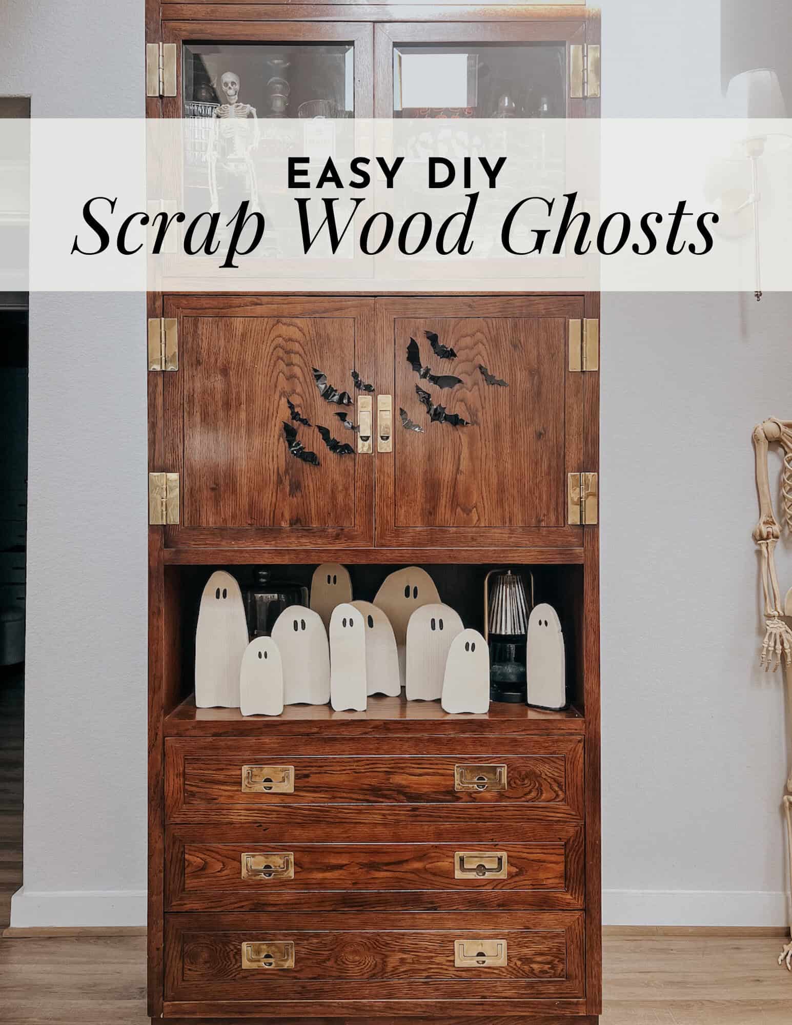The Cutest DIY Wood Ghost Halloween Decor – Love & Renovations